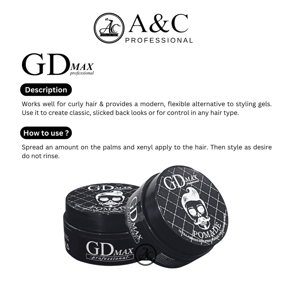 GD Hair Clay / GD Pomade 100g Strong Hold Matt Look GD Clay Minyak ...