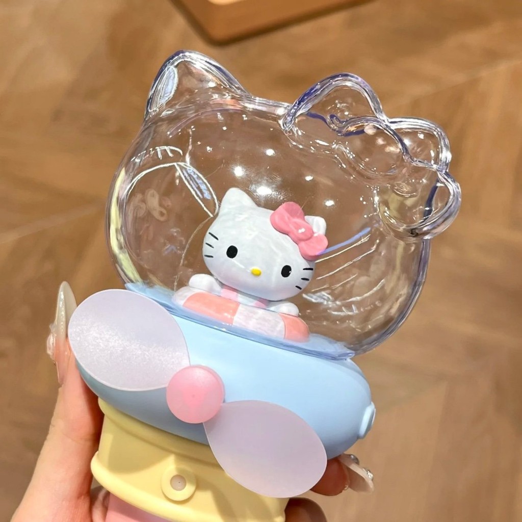 Kipas Sanrio Summer Bubble Siri Kotak Buta Hadiah Kreatif Kipas Sembur ...