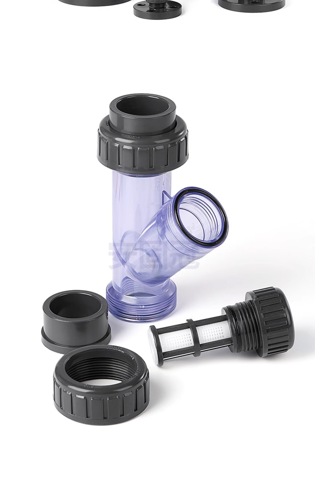 [.666.] Y-type PVC pipe filter UPVC quick-loading transparent plastic ...
