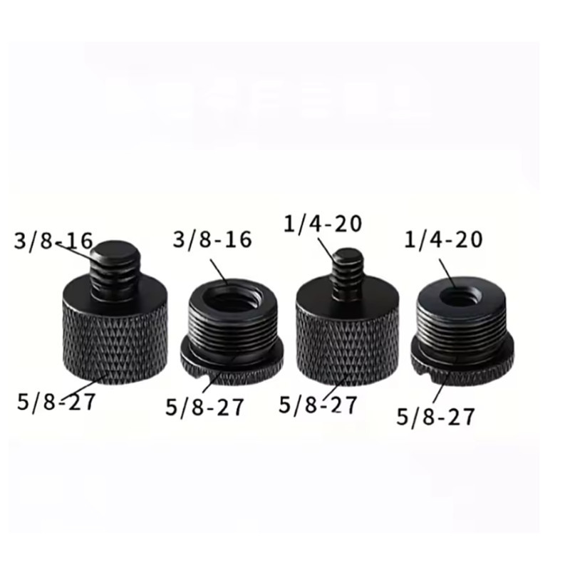 4pcs/8Pcs Mic Stand Thread Adapter Set,5/8 Female to 3/8 Male and 3/8 ...