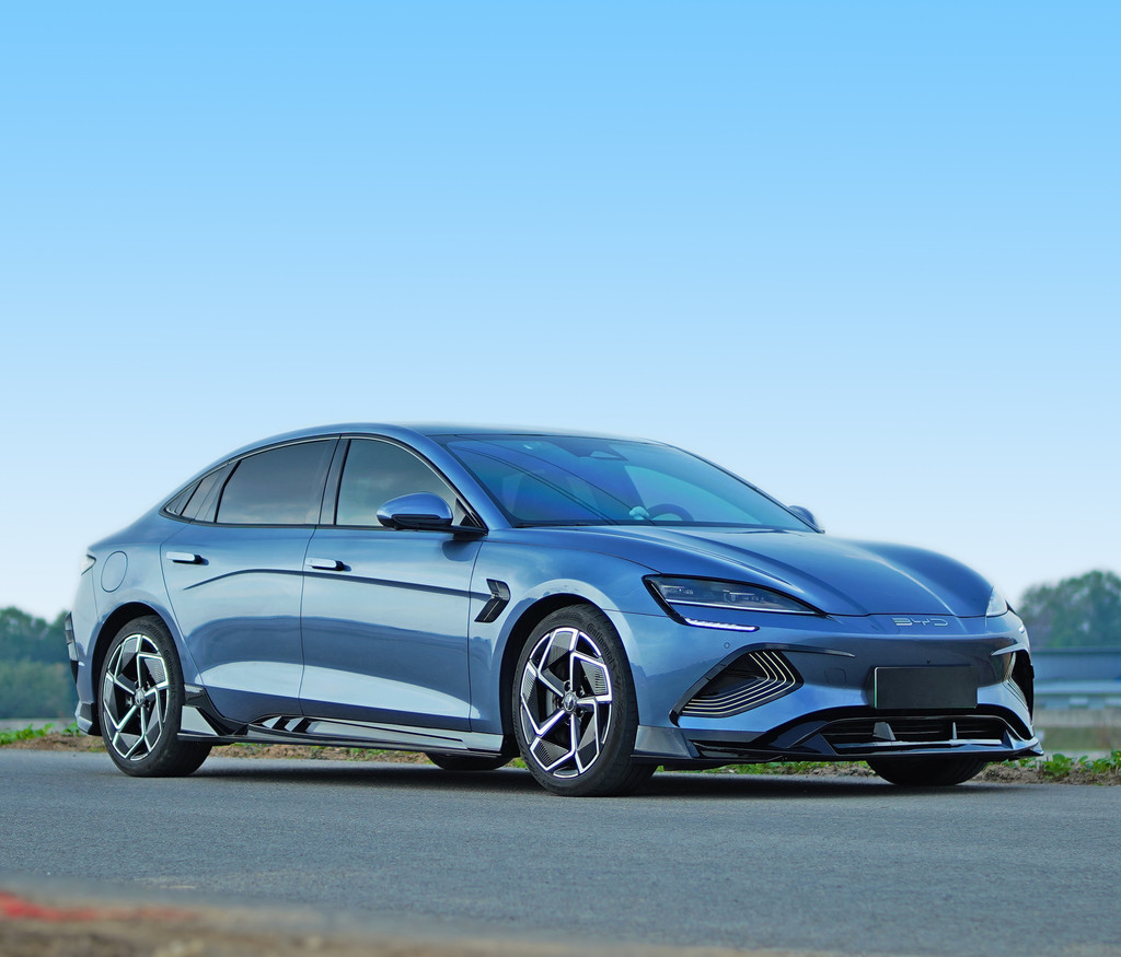 For byd seal bumper bodykit Front Lip Skirt Bumpe Diffuser Glossy Black ...