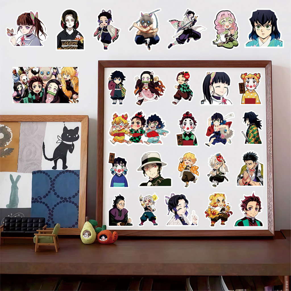 75/82Pcs Demon Slayer Sticker Pack - Tanjiro, Nezuko, Giyu & Shinobu ...