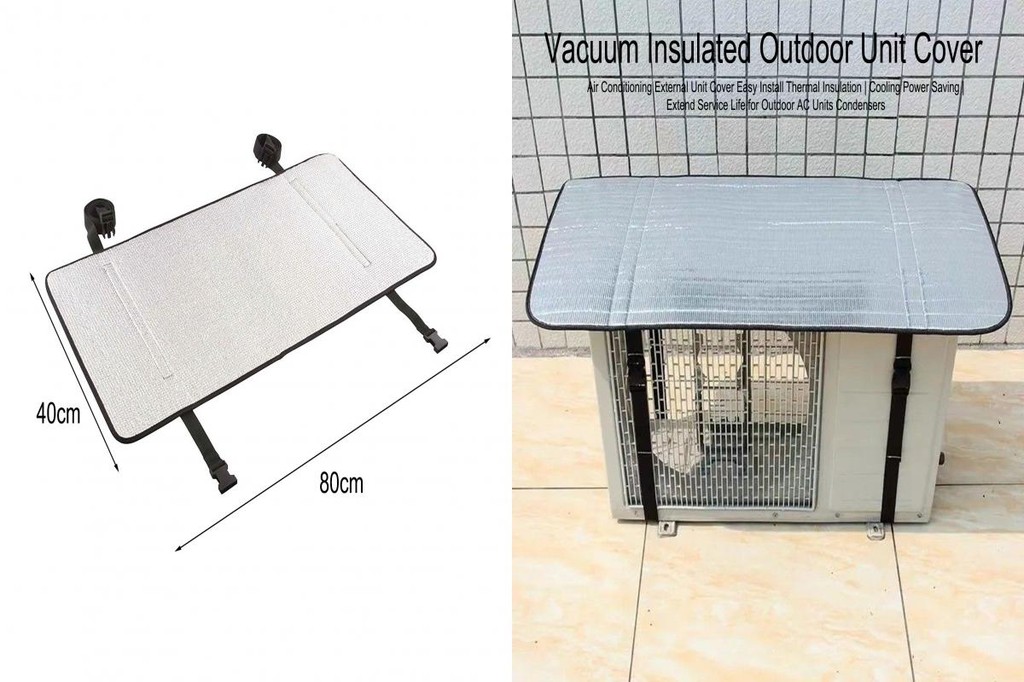 ZTUR_ Air Conditioner Outside Unit Cover Thermal Insulation Air ...