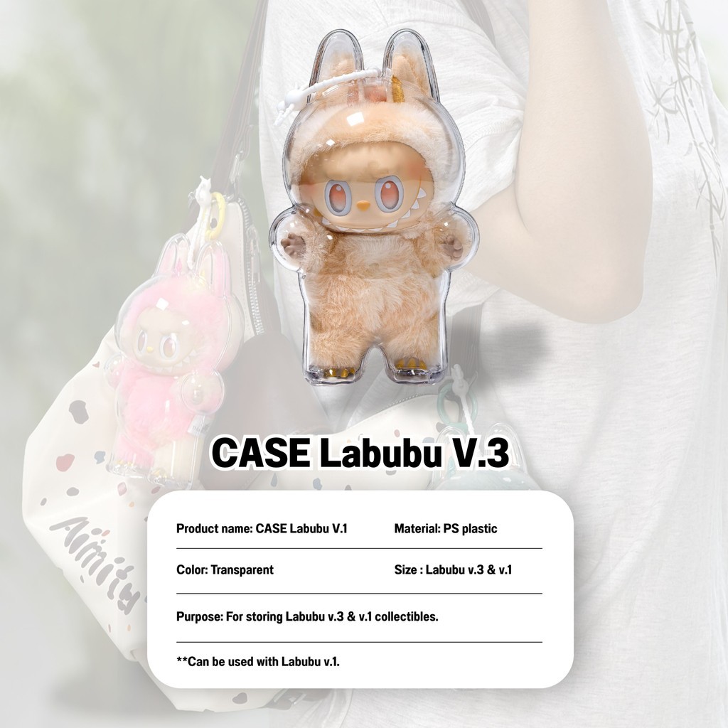The Monsters Standing&Sitting Clear Hard Case Labubu V1 V2 V3 Cover ...