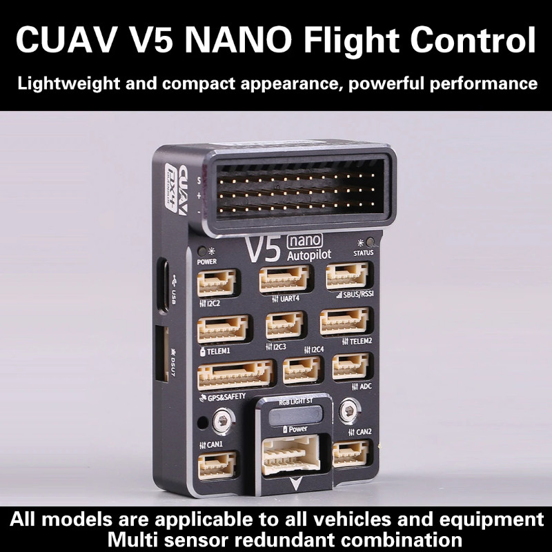 CUAV V5 Nano Small Size Autopilot Drone Parts Support Ardupilot PX4 Pixhawk Flight Controller ...