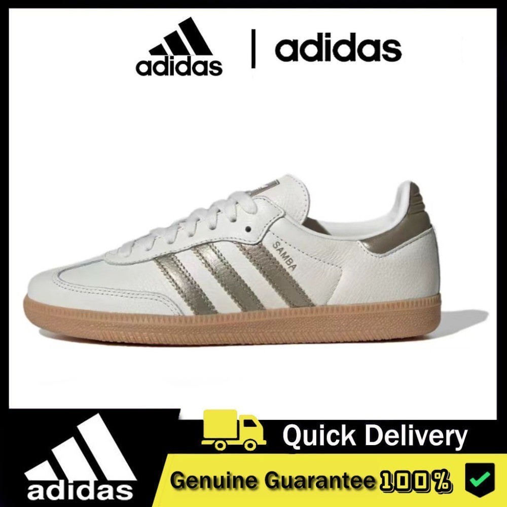 【100% Original】Adidas Samba White Grey IG1964 Unisex Sneakers | Shopee ...