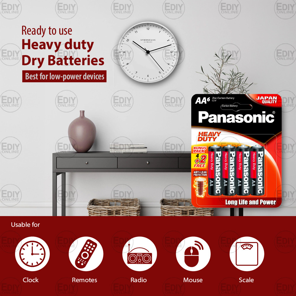 ORIGINAL JAPAN QUALITY PANASONIC EXTRA HEAVY DUTY BATTERY AA AAA ...