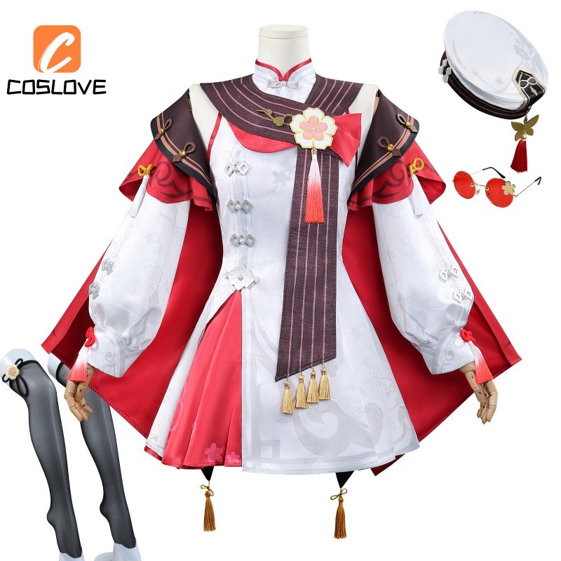 Anime Game Genshin Impact Hutao Xiangling Cosplay Clothing Full Set ...