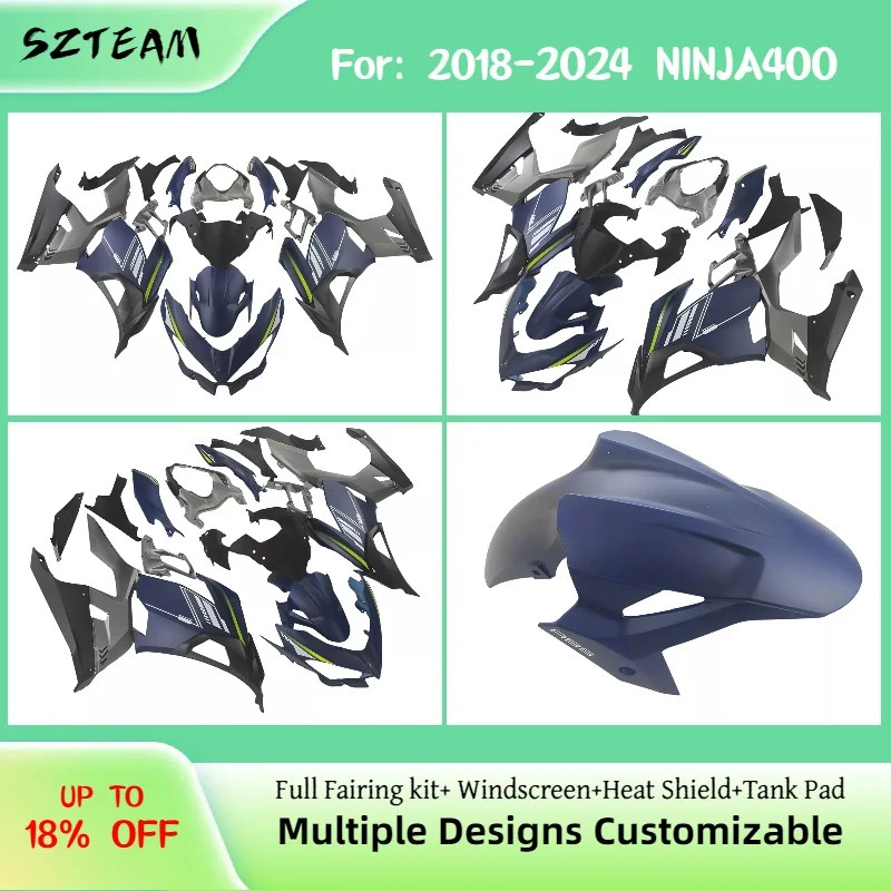 For KAWASAKI NINJA400 2018-2024 Perfect Fit Fairing Kit 18-24 NINJA 400 ...