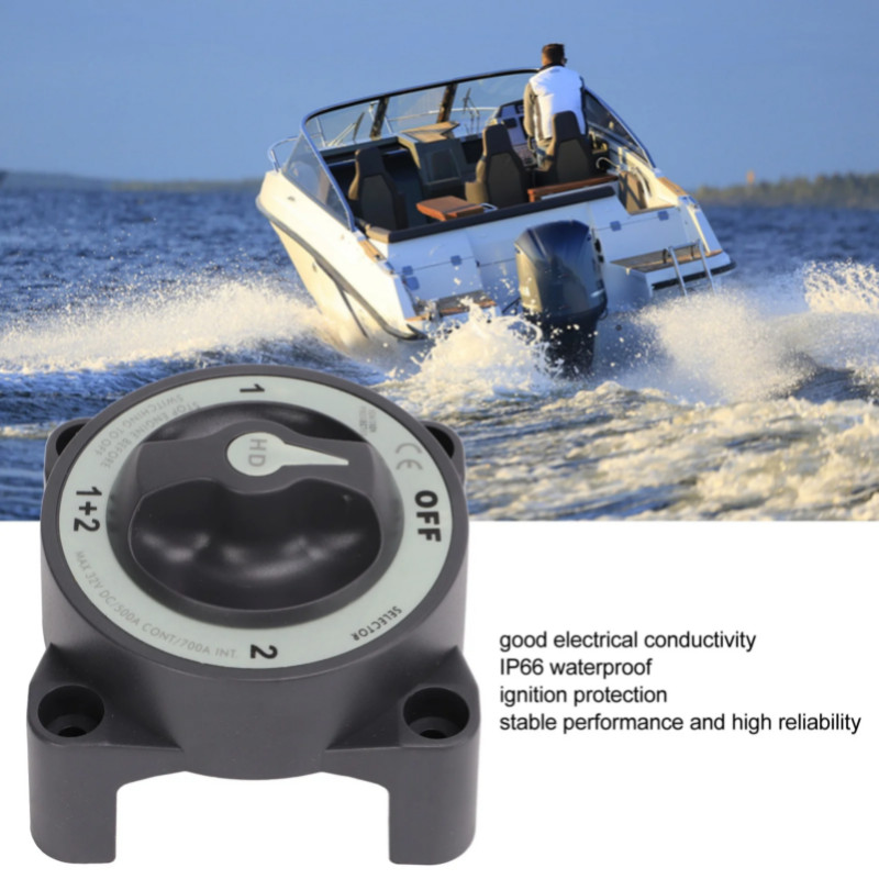 500A Marine Battery Disconnect Switch Heavy Duty 4 Position Battery ...