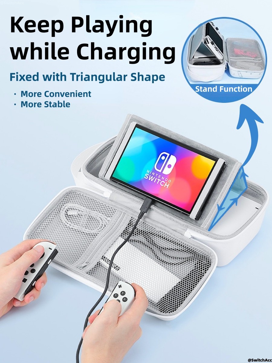 Switch Storage Bag Large Capacity for Nintendo Switch 2/ 1/ OLED Stand ...