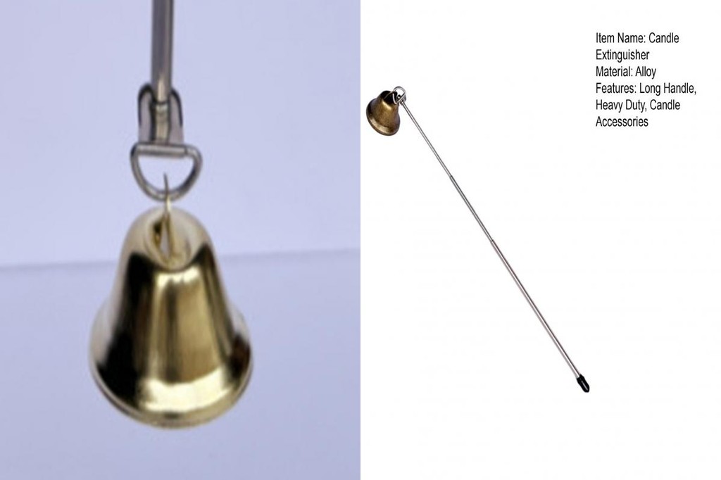 huobianj Metal Candle Snuffer Candle Extinguishing Bell Telescopic ...