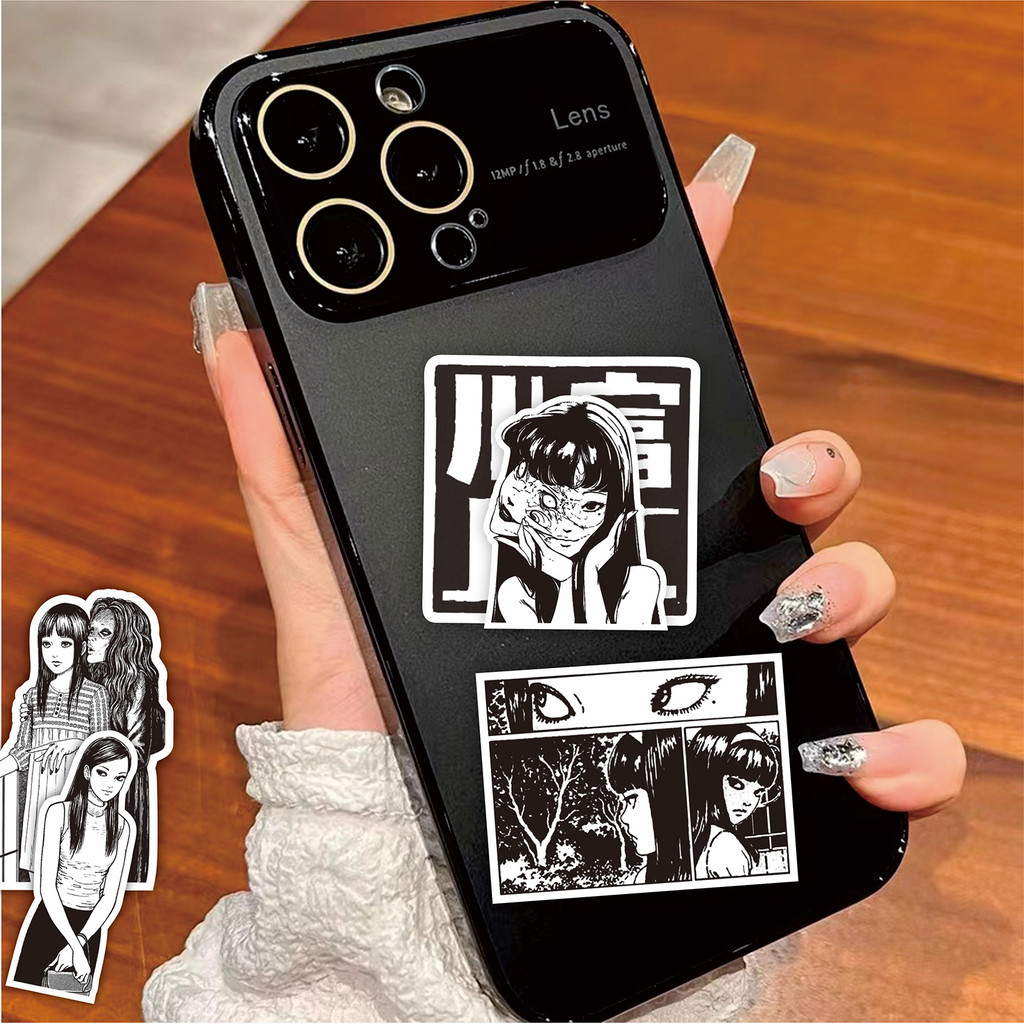 70Pcs Junji Ito Tomie Sticker Pack - Horror Manga Black White Decals ...