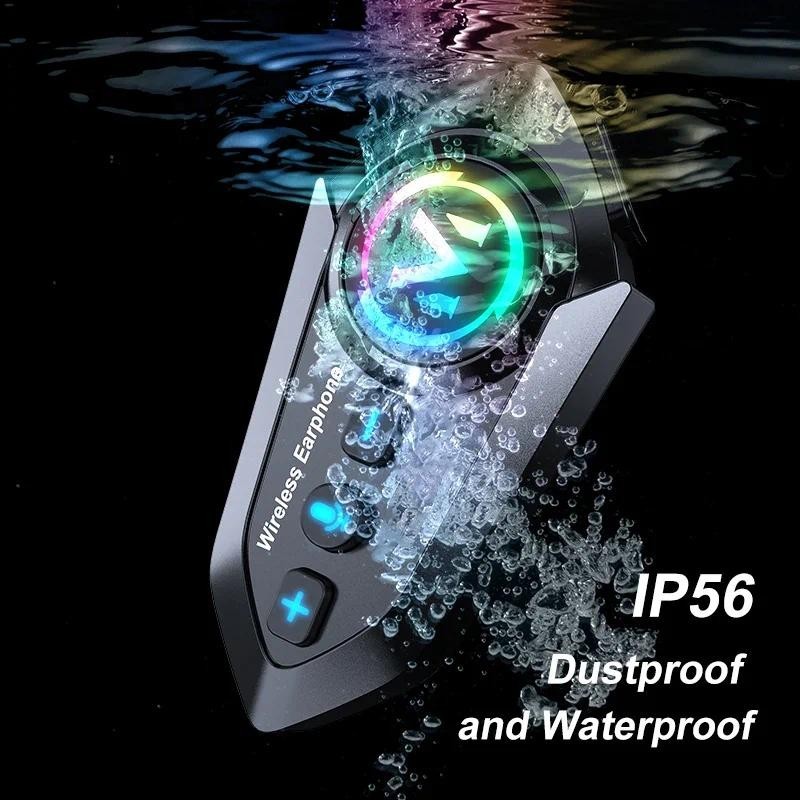 (Ready Stock) Y12 PRO Motorcycle Helmet Intercom Bluetooth 5.4 500M ...