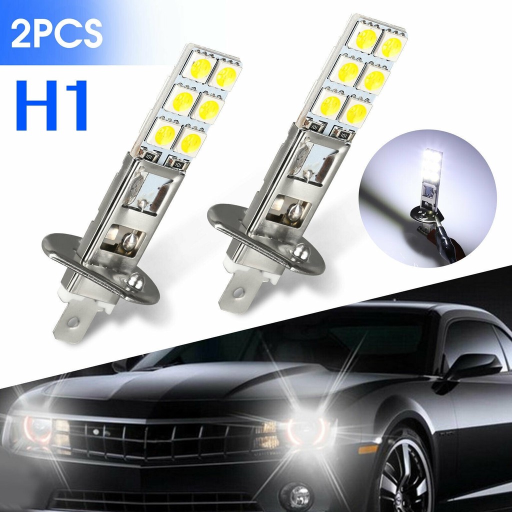 ⭐ Hot selling ⭐ 2PC NEW H1 6000K Super White 55W LED Headlight Bulbs ...
