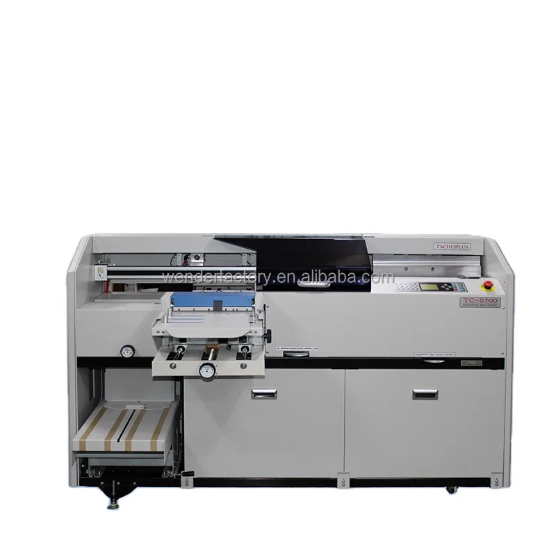 WD-5700 Industrial 310*220mm A4 Size Automatic Cover Feeding Hot Melt Glue Book Binding Machine ...