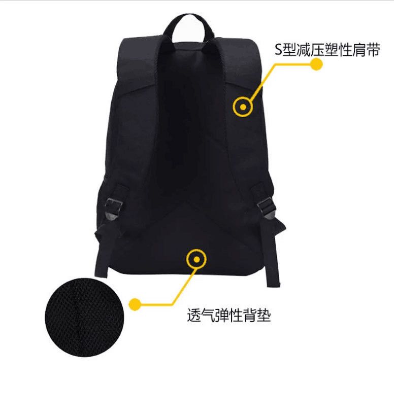 Italian Brainrot Printed Backpack Al Italian Brainhole Shark Student ...