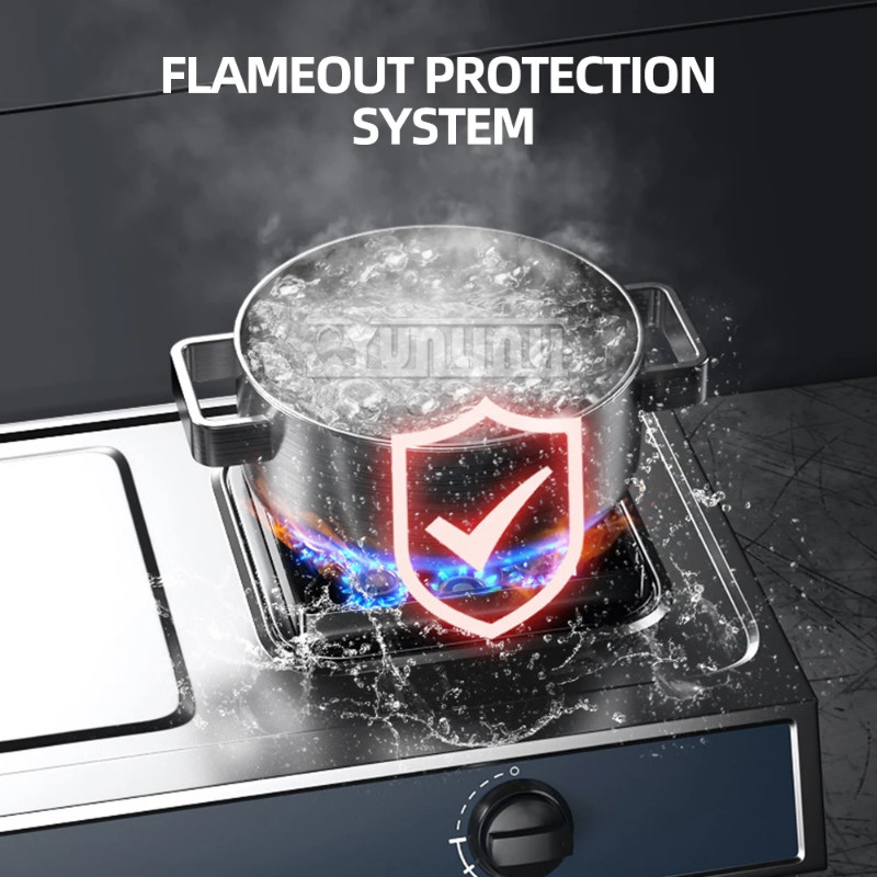2025 High Quality Desktop Stainless Steel Double Stove Household Bench ...