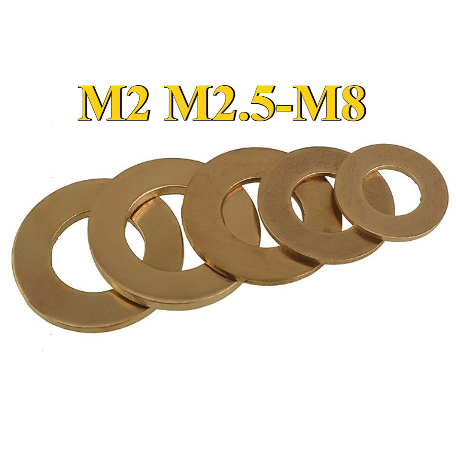 [RL] M3 M4 M5 M6 M8 Copper Washer Flat Round Ring Thick Washers Brass ...