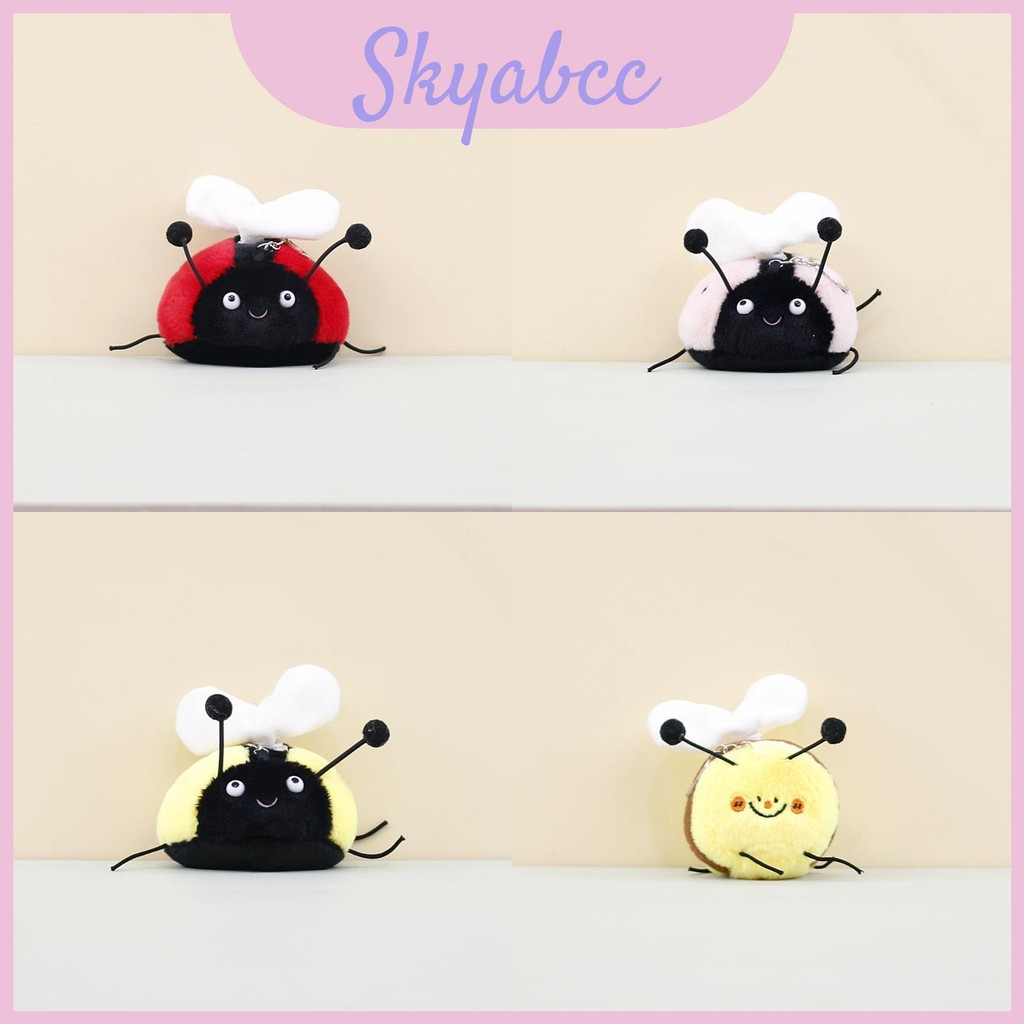 Soft Cuddly And Ladybug Plush Toy With Flapping Wings Bag Accessory ...