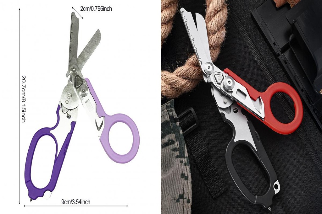 shopeestore| Folding Trauma Shears Compact Medical Scissors Compact ...