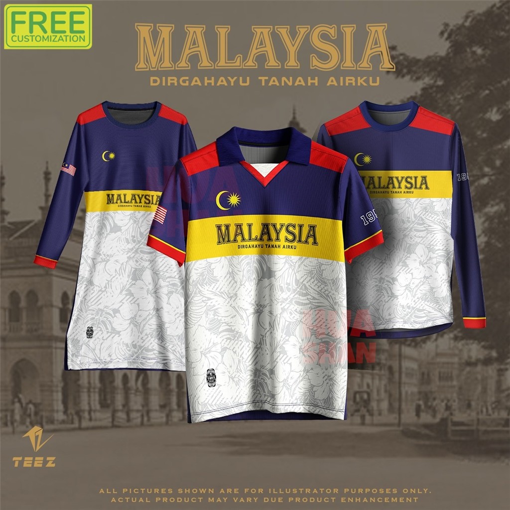 Malaysia 68th Merdeka 2025 New Design Sublimation Jersey Baju Merdeka ...