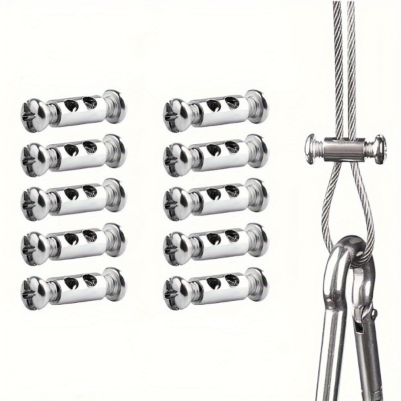 10/20/30Pcs Wire Rope Locking Device - Steel Cable Clamp Suspension ...