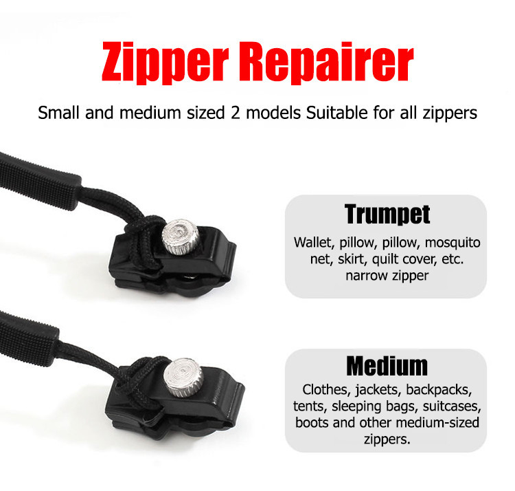 LUMAO 3PCS Universal Instant Zipper Replacement Zipper Puller Lock ...