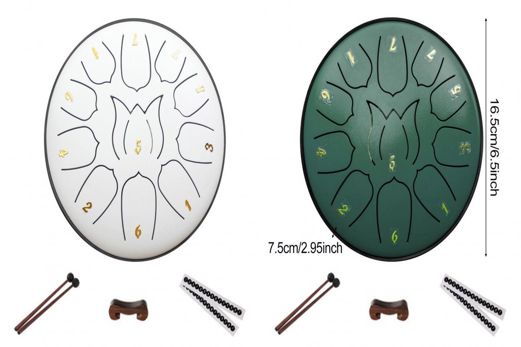 SL Crisp Sound Drum Musical Instrument Portable 6 Inch Steel Tongue ...