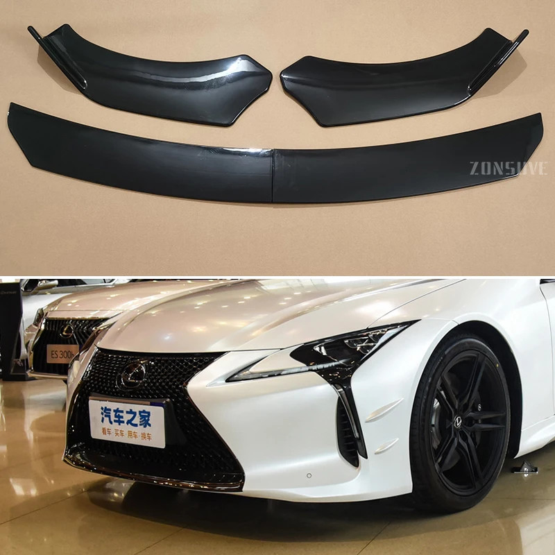 Body Kit Accessories Front Bumper Lip Splitter Spoiler For Lexus LC ...