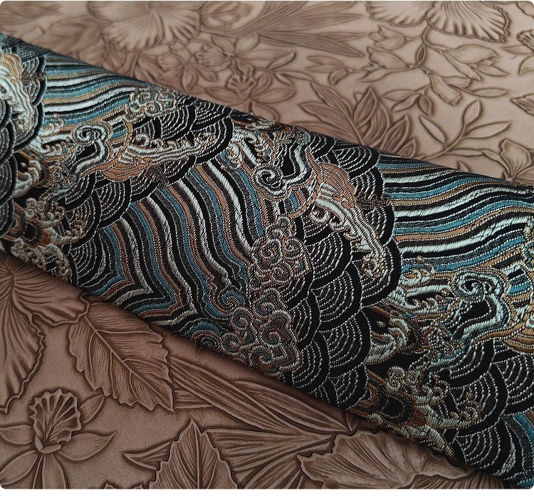Car AB pillar decals national trend brocade satin embroidery self ...