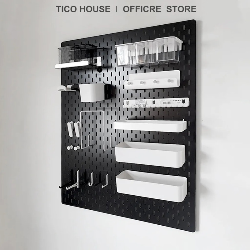 Pegboard Perforated Display Board Display Rack Wall Mounted Hole Board ...
