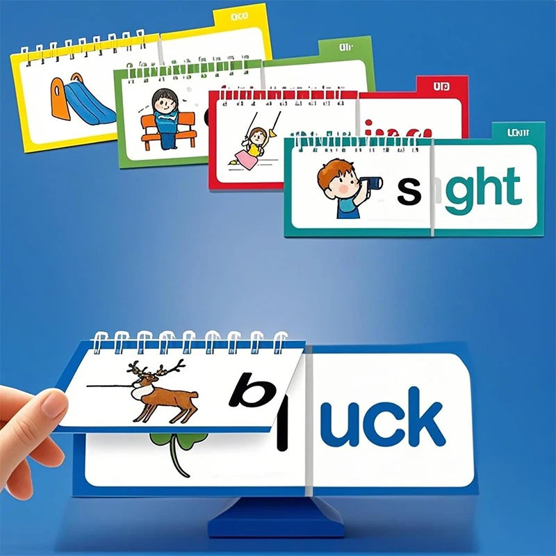 Word Families Flash Cards and Rhyming Flip Books Set of 30 Early ...