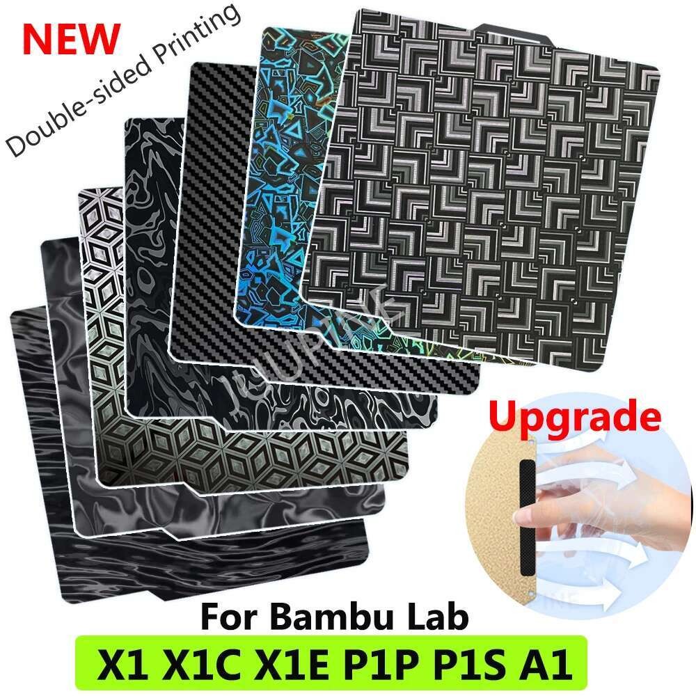 For Bambu Lab Build Plate Smooth Textured Maze Graffiti PEI PEO For Bambulab A1 Bambulab P1P P1s ...