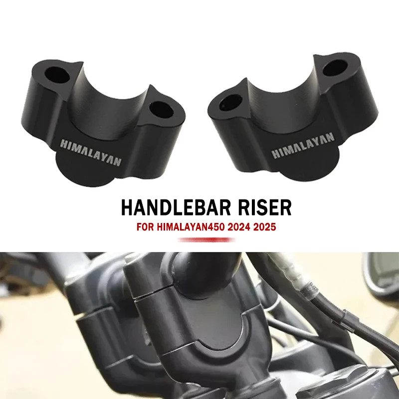 Motorcycle Handlebar Riser Mount Handle Bar Clamp Rise Extend Adapte For Royal Enfield Himalayan ...