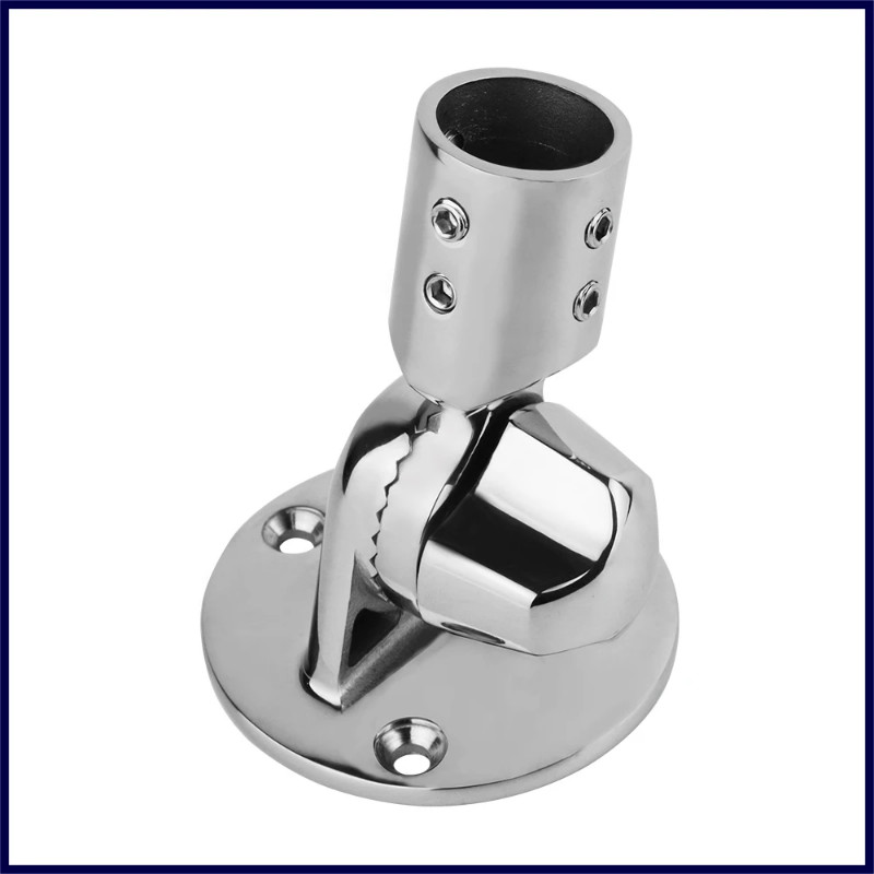 316 Stainless Steel 25mm Boat Round Antenna Base VHF Antenna Marine ...