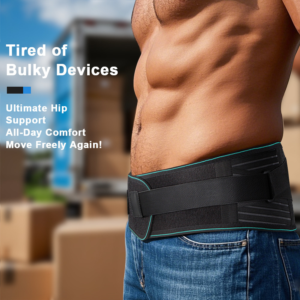 1PCS Lower Back Brace for Pain Relief – Adjustable Lumbar Support Belt ...