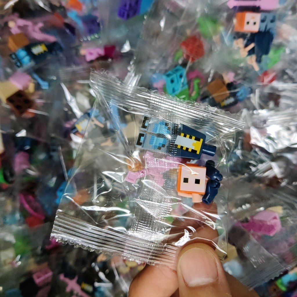 Square Head Man Building Blocks World Minifigures随机人仔 | Shopee Malaysia