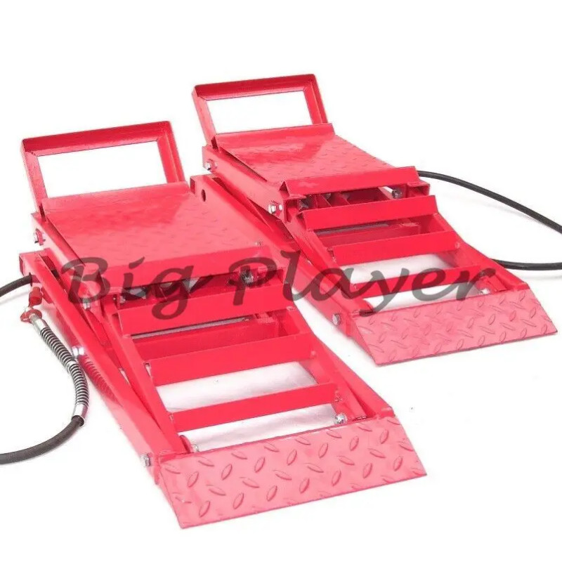 2T Adjustable Ramp Tilt Steel Car Lift Hydraulic Car Lift Ramp Quick ...