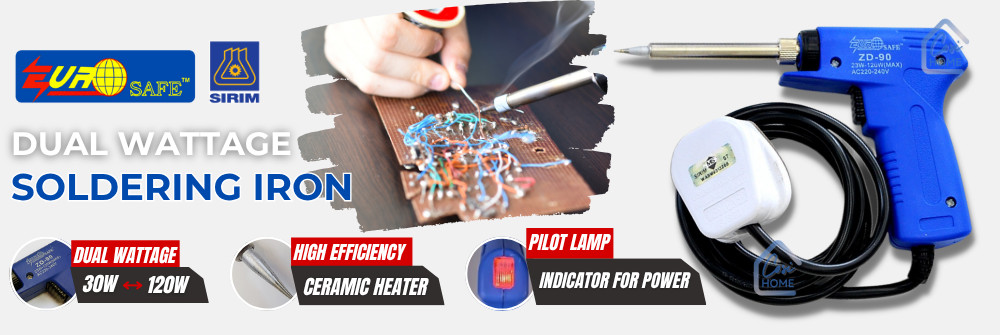 Eurosafe Multi Range Soldering Iron 30W-120W | Soldering Gun Pemateri ...