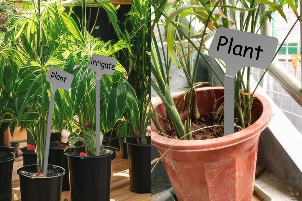 RAN Durable Plant Tags Garden Plant Labels 10pcs Stainless Steel Plant ...