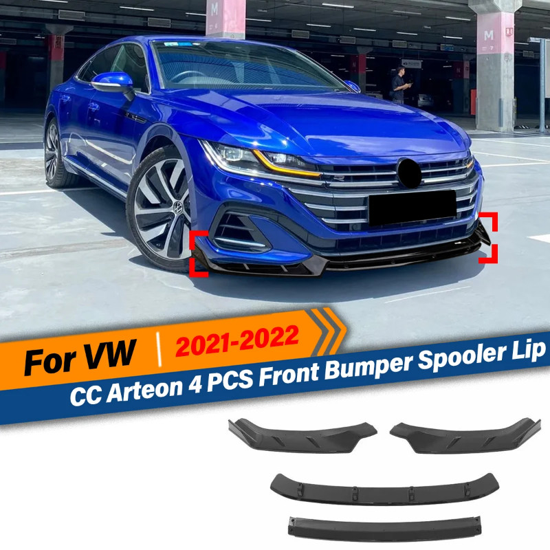 For VW Volkswagen CC Arteon 2021-2022 RS Front Bumper Blade Lip R-Line ...