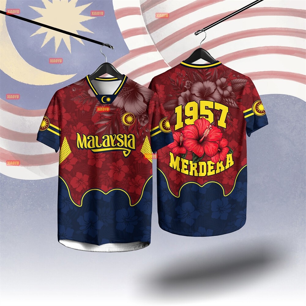 2025 MALAYSIA MERDEKA 68 Jersey Baju Merdeka Budak Round Neck T-Shirt ...