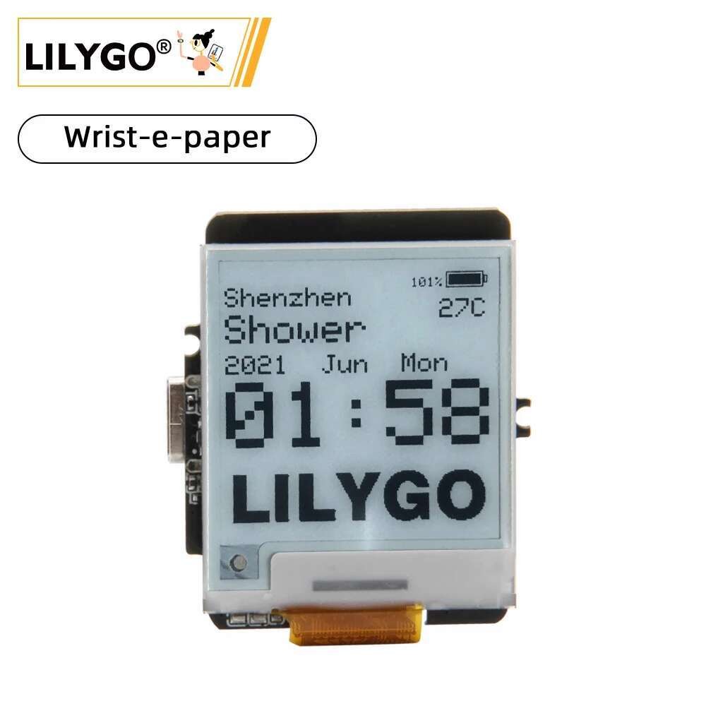 LILYGO® TTGO Wrist-e-paper ESP32 Wireless Module 1.54 Inch Display 4MB ...