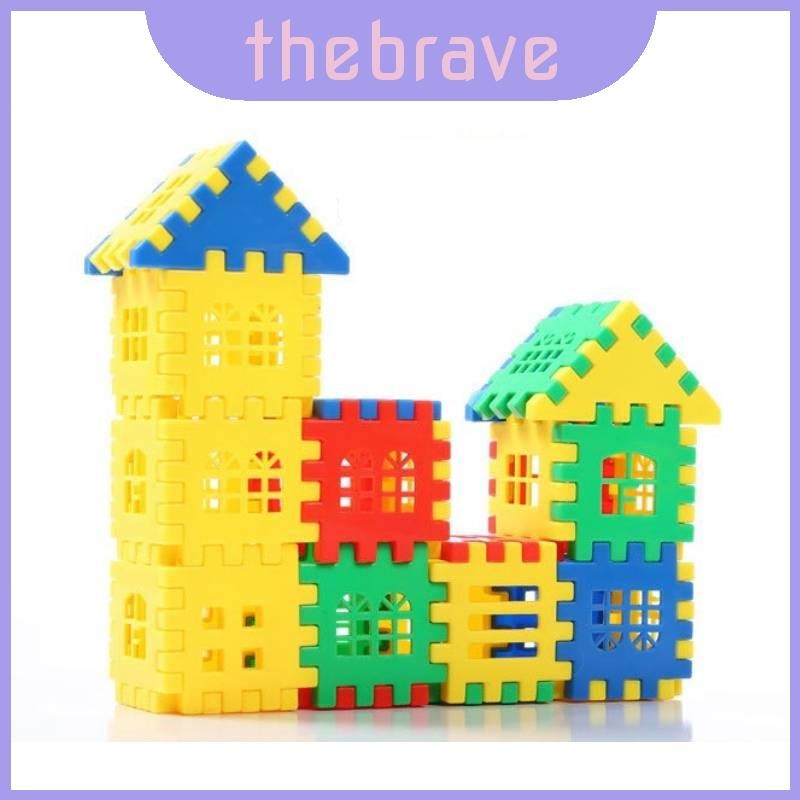 Plastic Pp Chunky Construction Blocks 52-155 Pieces Cartoon Image No ...