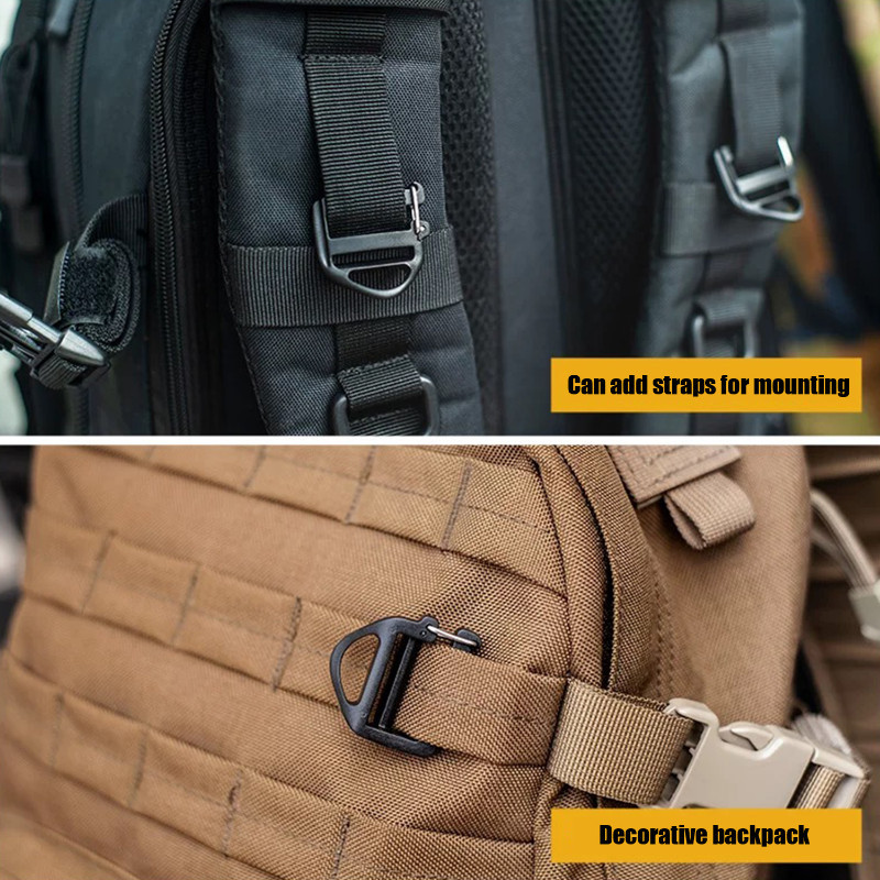 20Pcs Black Backpack Strap Adjustment Buckle - with Open Lock ...