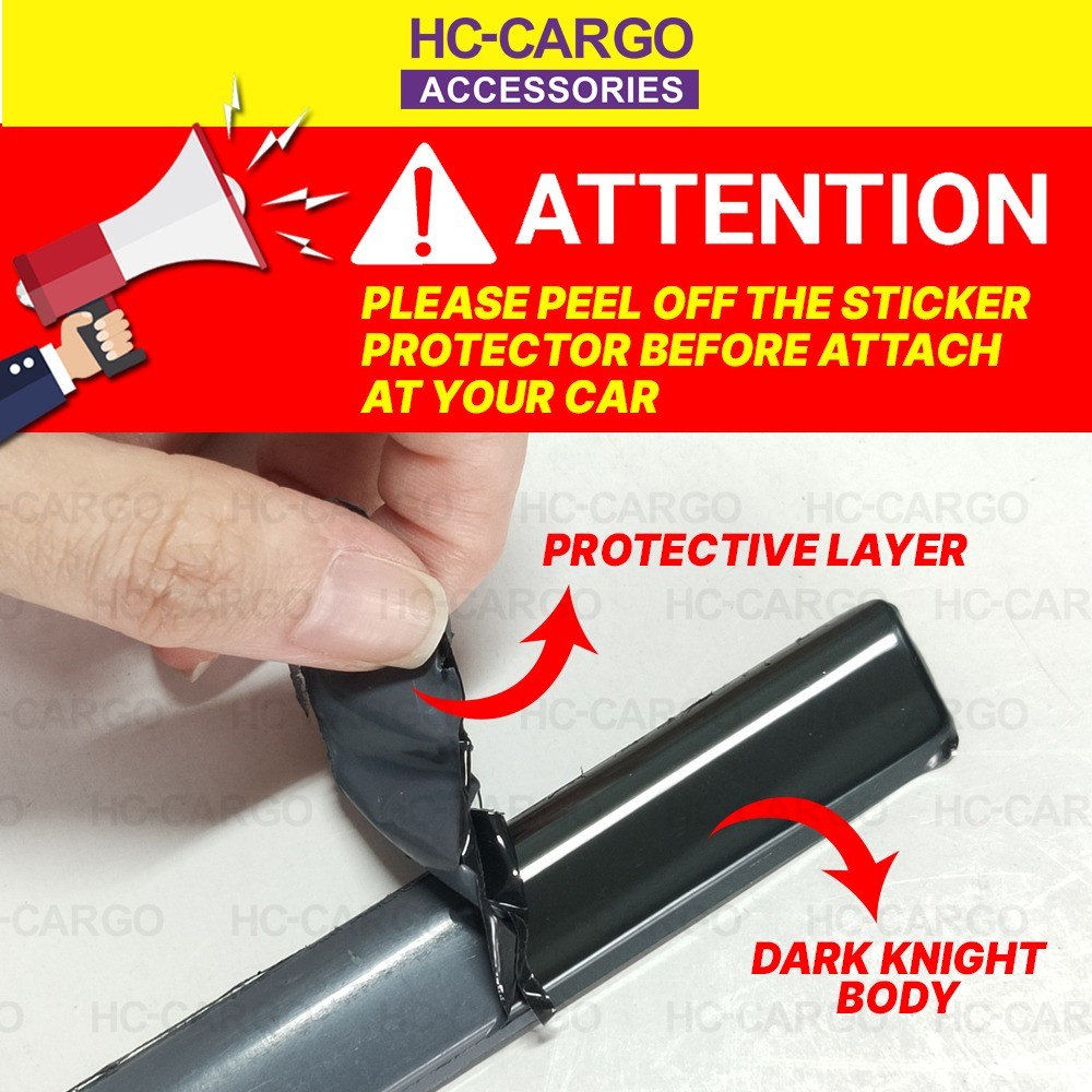 Perodua Axia 2015-2022 6PCS Car Window Trim Titanium Black Lining ...
