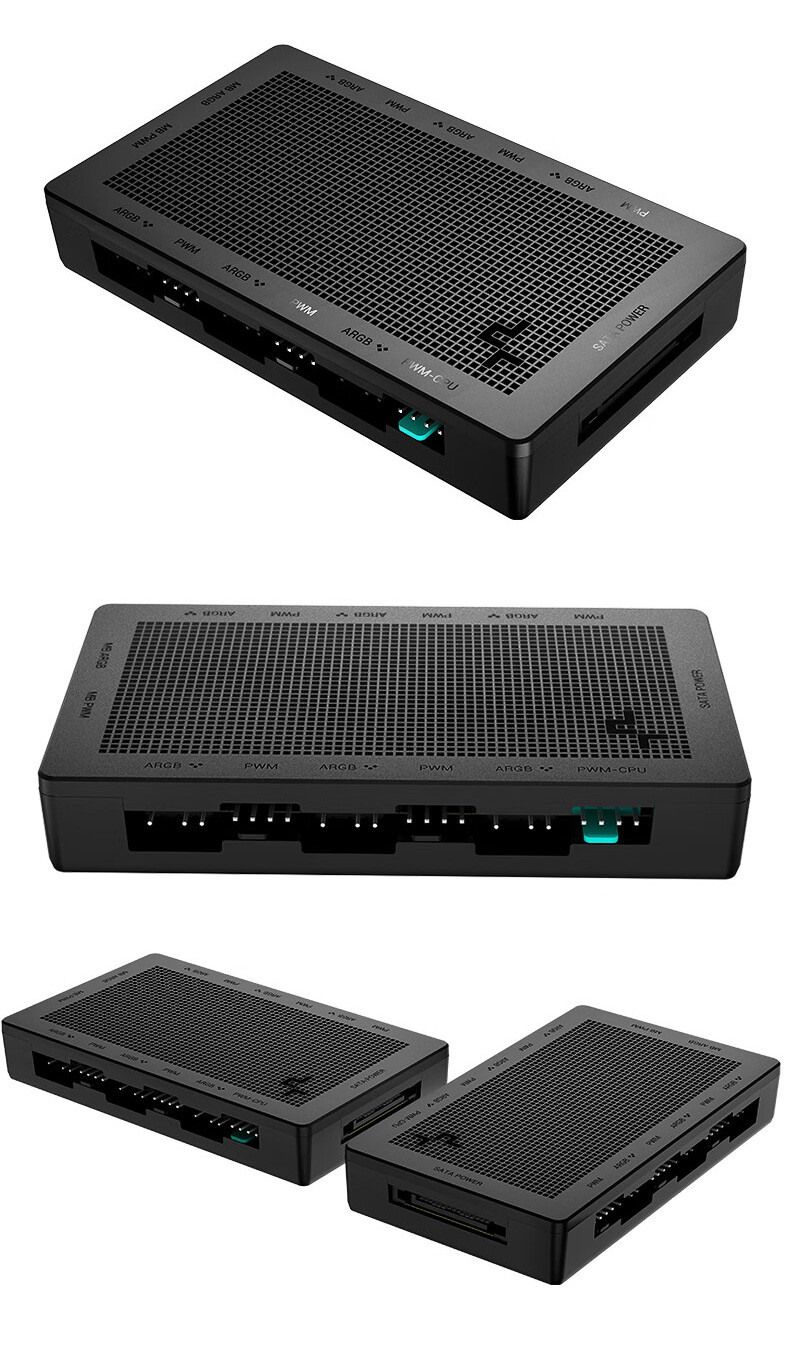 DeepCool SC790 1 to 6 PWM & ARGB Hub Magnetic Attraction 5V 3pin ARGB ...