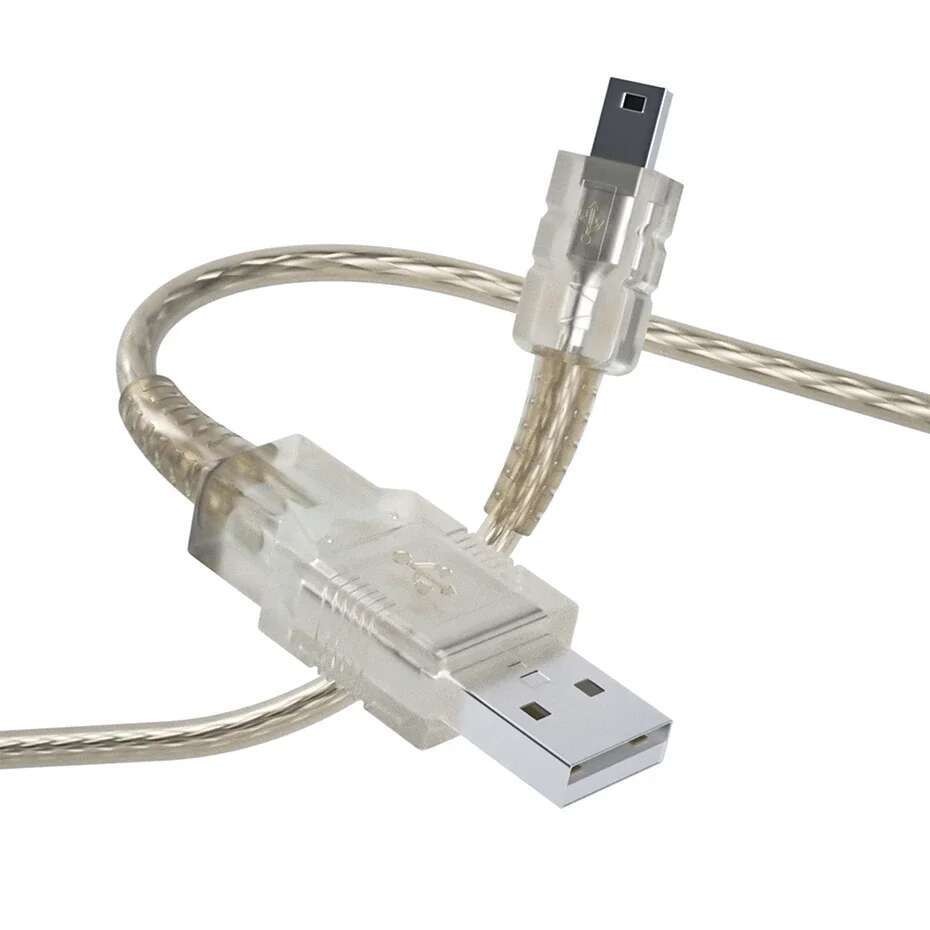 Ultra Short USB Mini USB Cable USB 2.0 A Male to Mini-B Cord Data ...