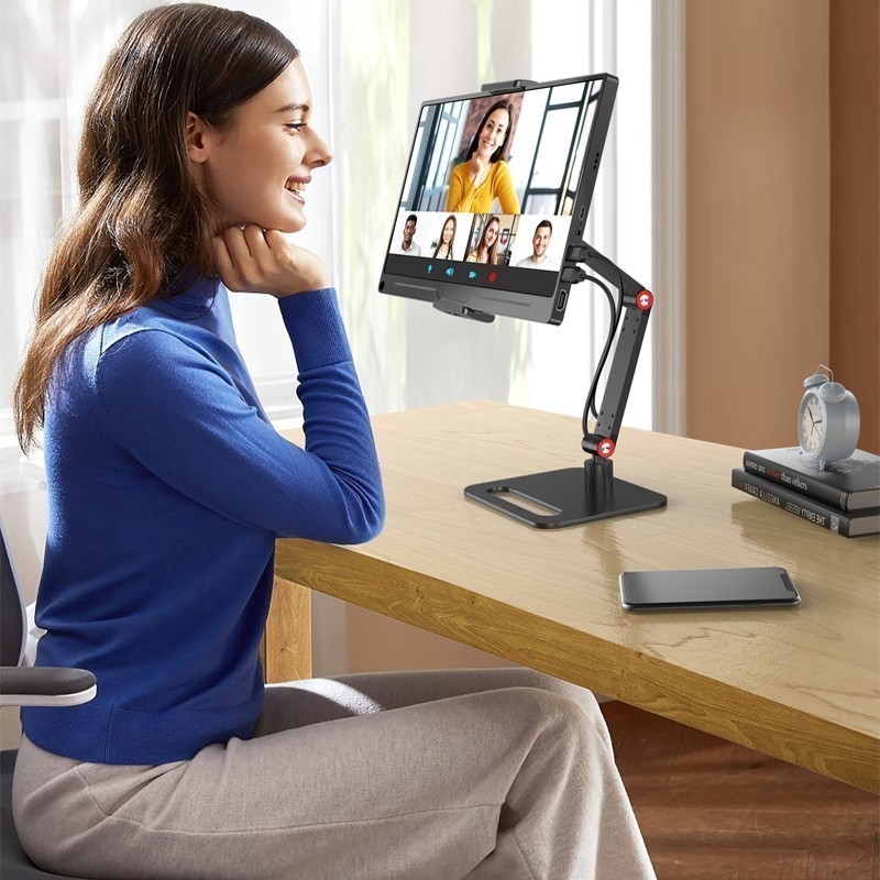 Portable Monitor Stand Adjustable 360 Swivel Bracket Tablet Holder ...